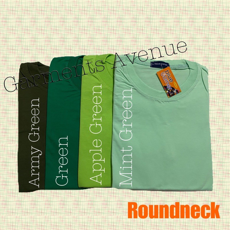 Original Blue Corner Round Neck T-Shirt (Unisex) - Green | Shopee ...