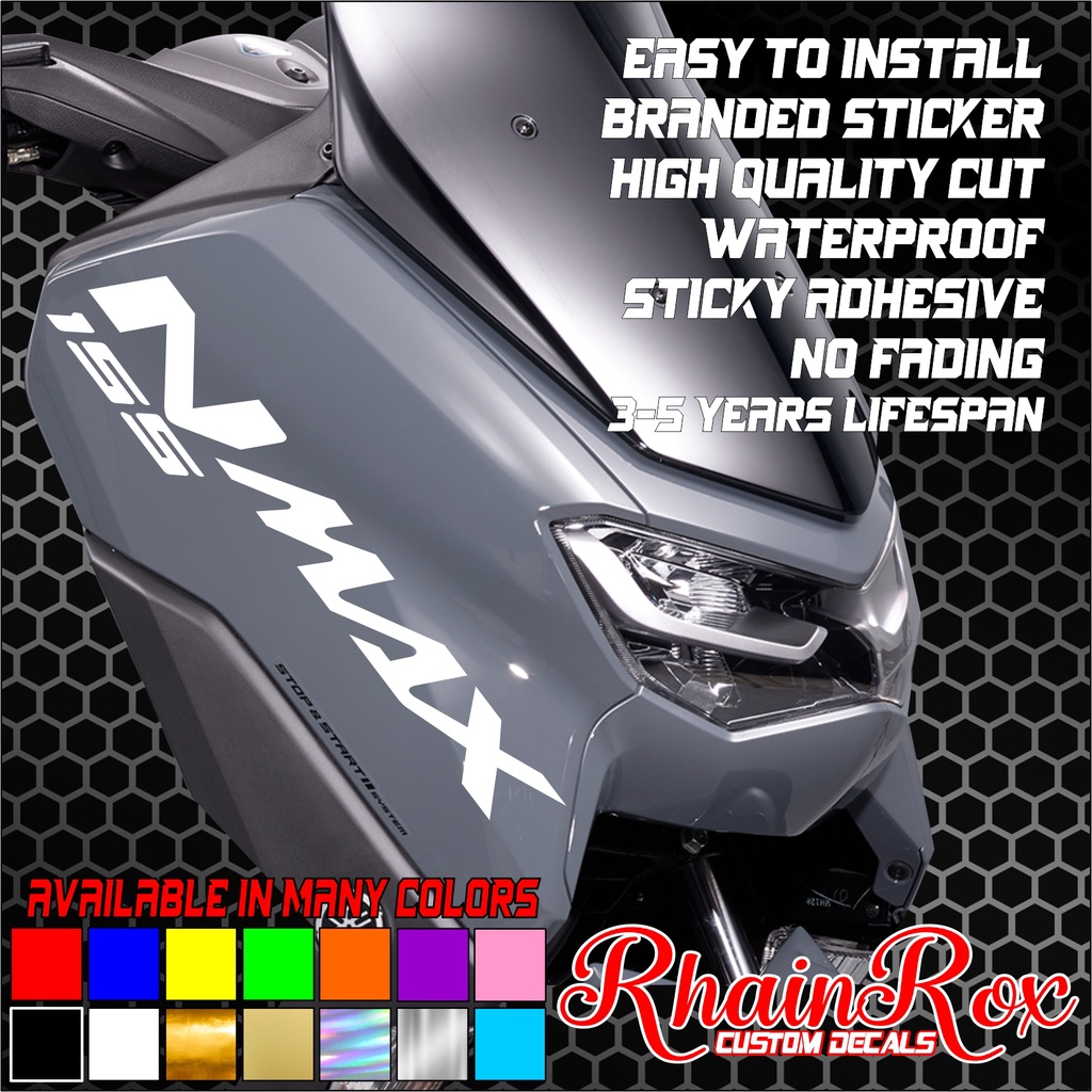 yamaha nmax v1/v2 side fairing sticker 18x2 inches size | Shopee ...