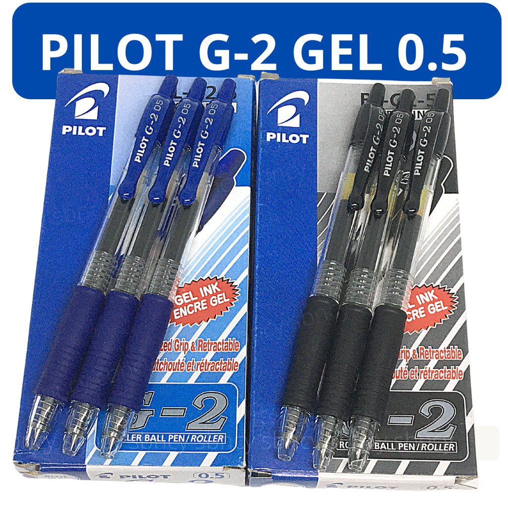 Pilot G-2 / G2 0.5 Gel Ink Roller Ball Pen Black (Sold per 6 pcs ...