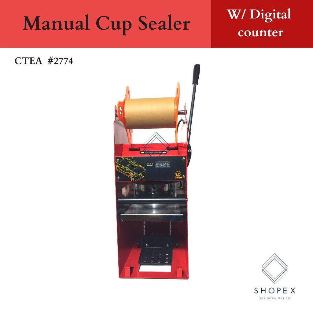 CTEA Manual Cup Sealer with Counter | Shopee Philippines