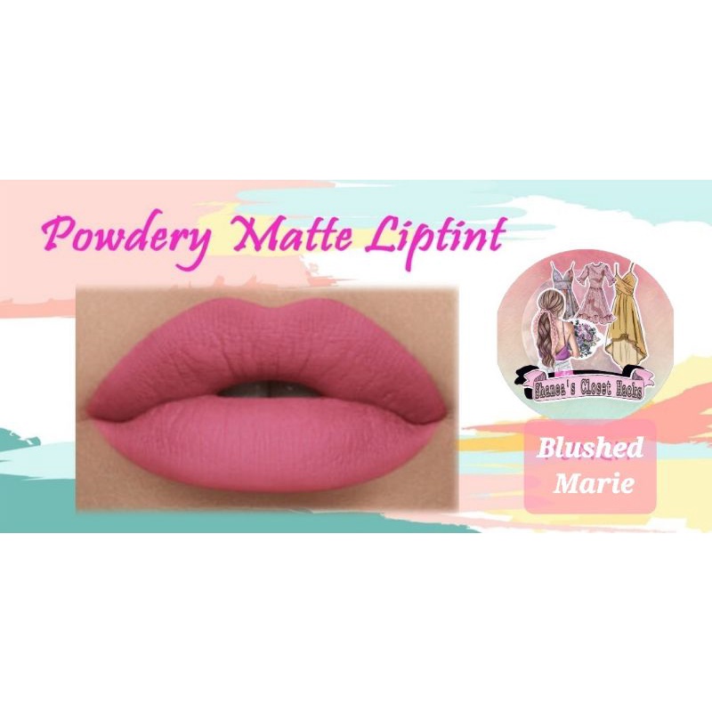 PREMIUM MATTE POWDERY LIPTINT BLUSHED MARIE (BARBIE PINK SHADE ...