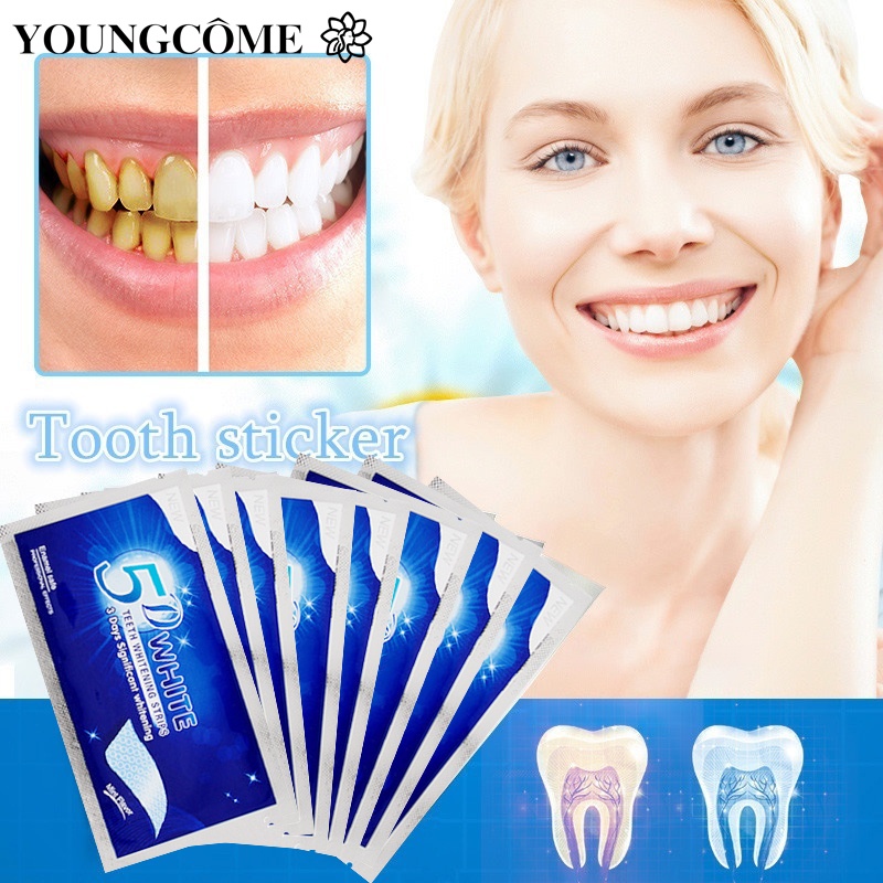 Youngcome 5d White Gel Teeth Whitening Strips Oral Hygiene Care Strip