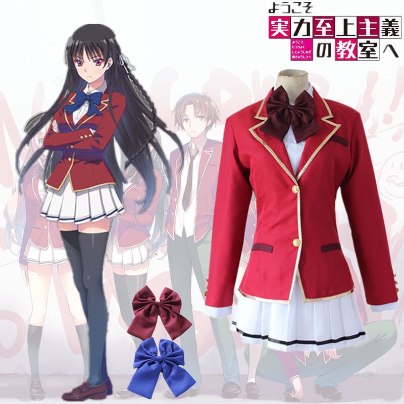 Anime Classroom Of The Elite Horikita Suzune Cosplay Costume Long Wig 5219