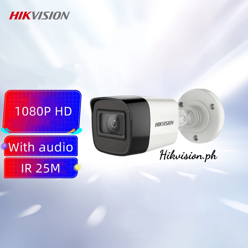 Hikvision 2MP HD IR High quality Bullet CCTV Camera With audio Outdoor ...