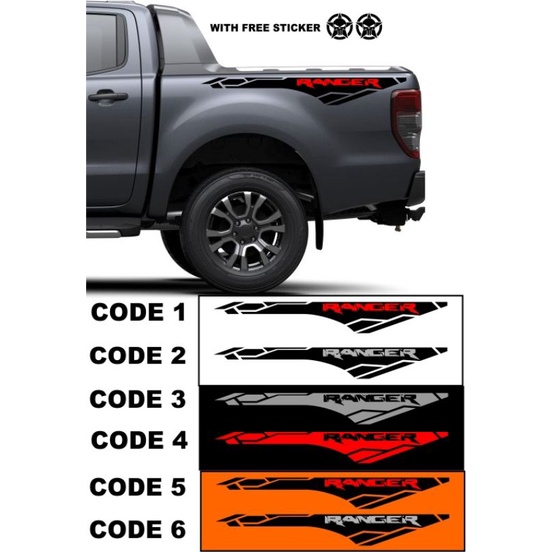 Ford Ranger Side Body Sticker | Shopee Philippines
