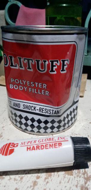 Polituff Polyester Body Filler with Hardener - 1L | Shopee Philippines