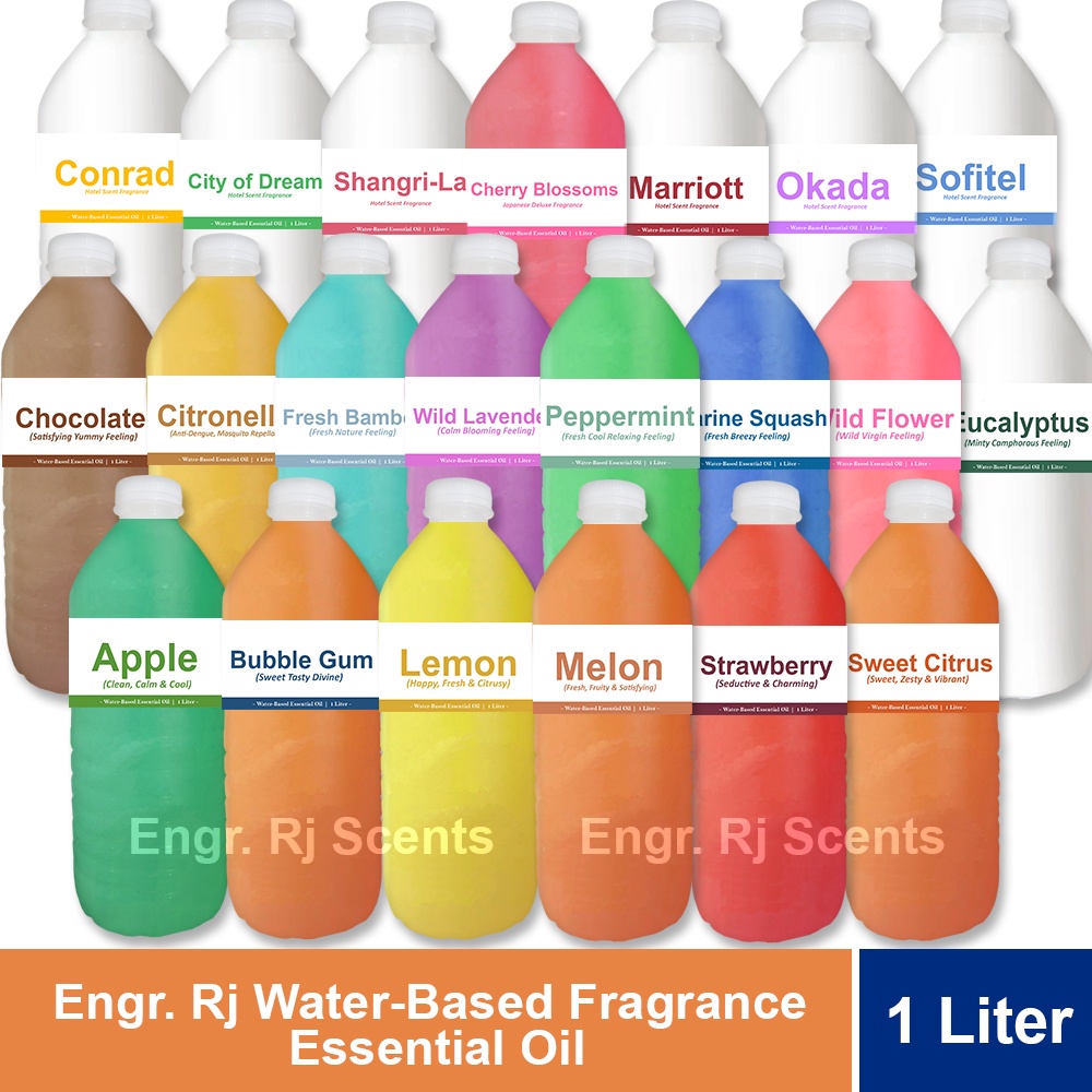 Engr. Rj 1 Liter Premium Hotel Scents for Humidifier Diffuser Fragrance ...