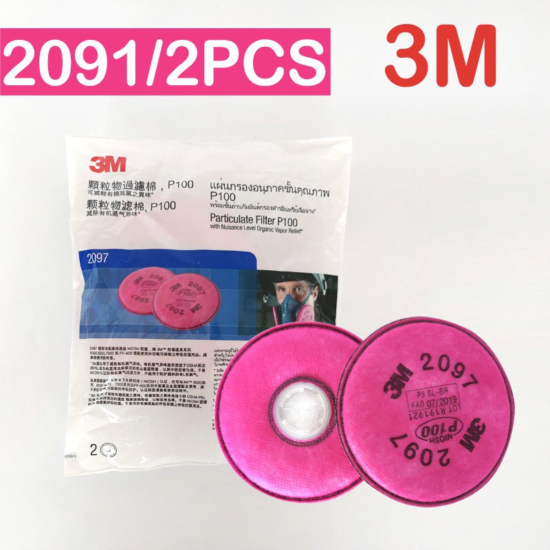 READY 2PCS P100 Particulate Filters Respiratory Protection Filters for ...