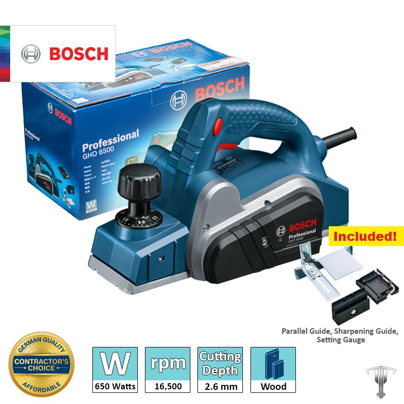 Bosch GHO 6500 Professional 650 W Planer Contractor's Choice Power Tool | Shopee Philippines