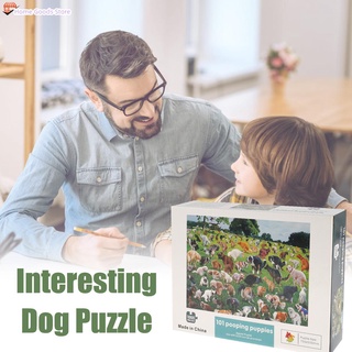 1000 Pcs Pooping Dog Puzzle 101 Pooping Puppies Funny Dog Jigsaw ...