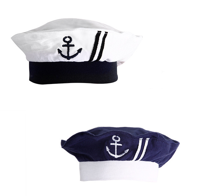 Baby Sailor Hat Infant Boys Girls cap Hats Toddler Navy Style Cap ...