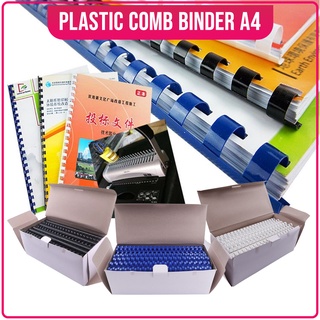 Plastic Comb Binder Rings PVC Plastic Binder Comb Coil Loose-Leaf A4 ...