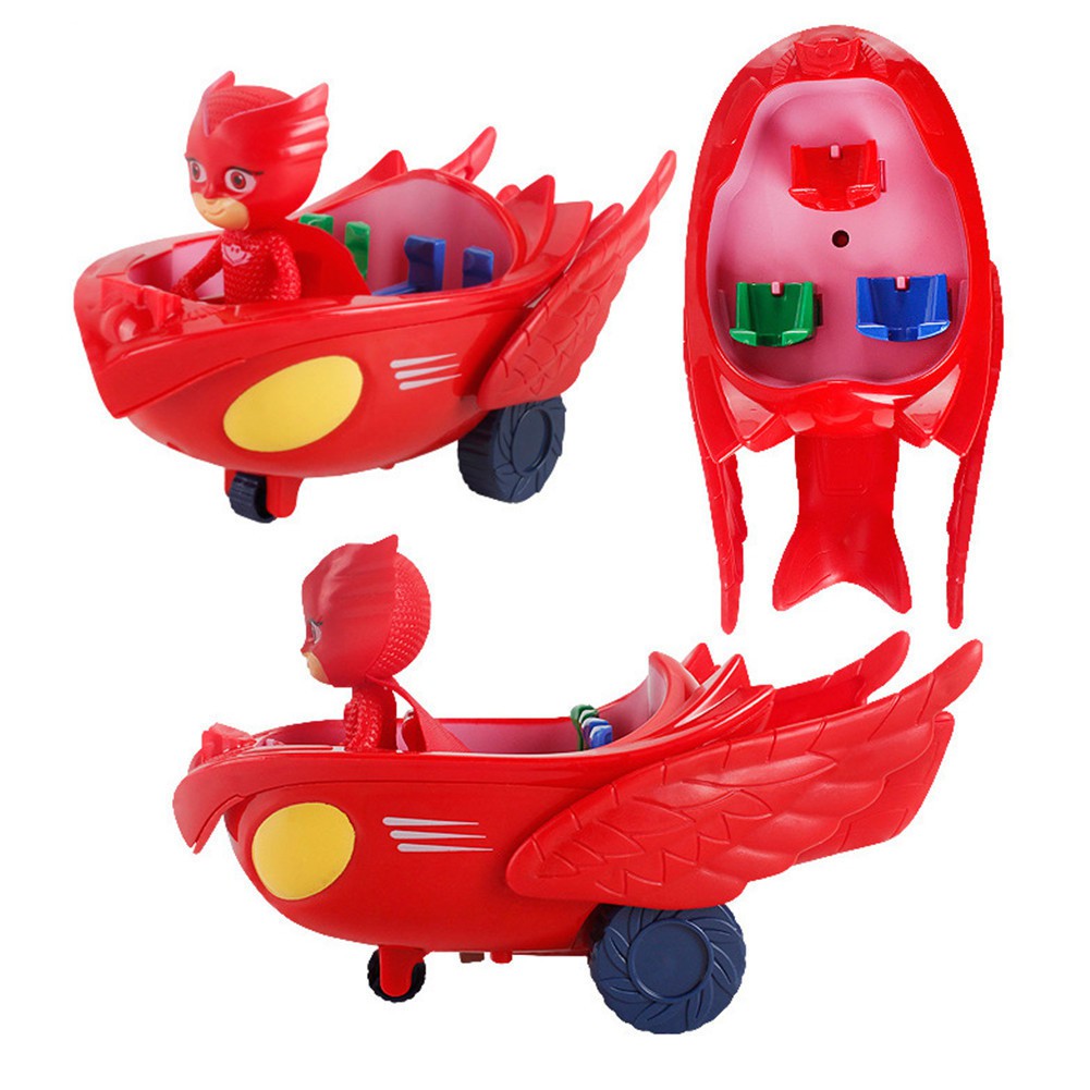 Hot 10 PCS Set PJ Masks Toys Doll With Scooter Box Catboy Owlette