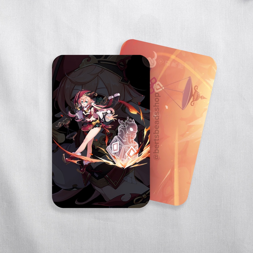 Genshin Impact Photocards - YANFEI Textured Photocards Front and Back ...