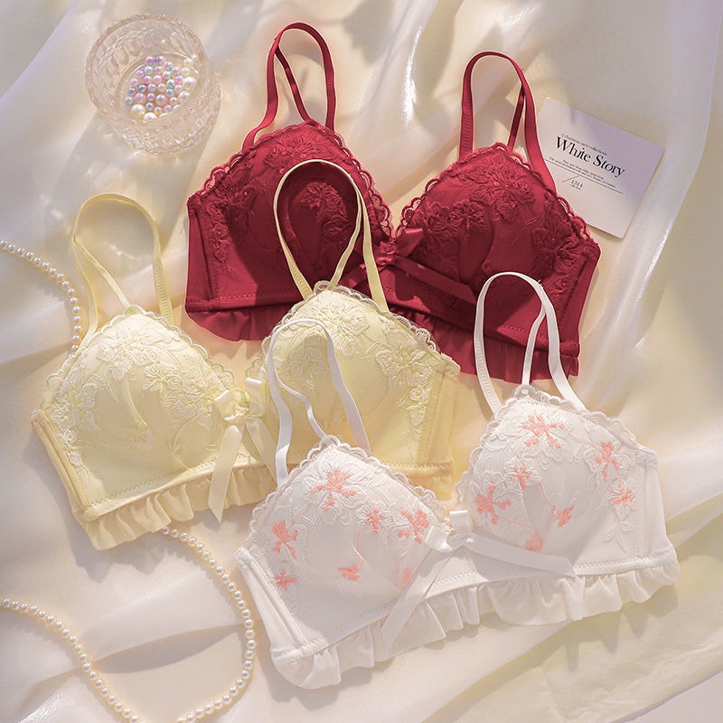 New Sexy Lace Push Up Bra Wireless Fashion Girls Underwear Women