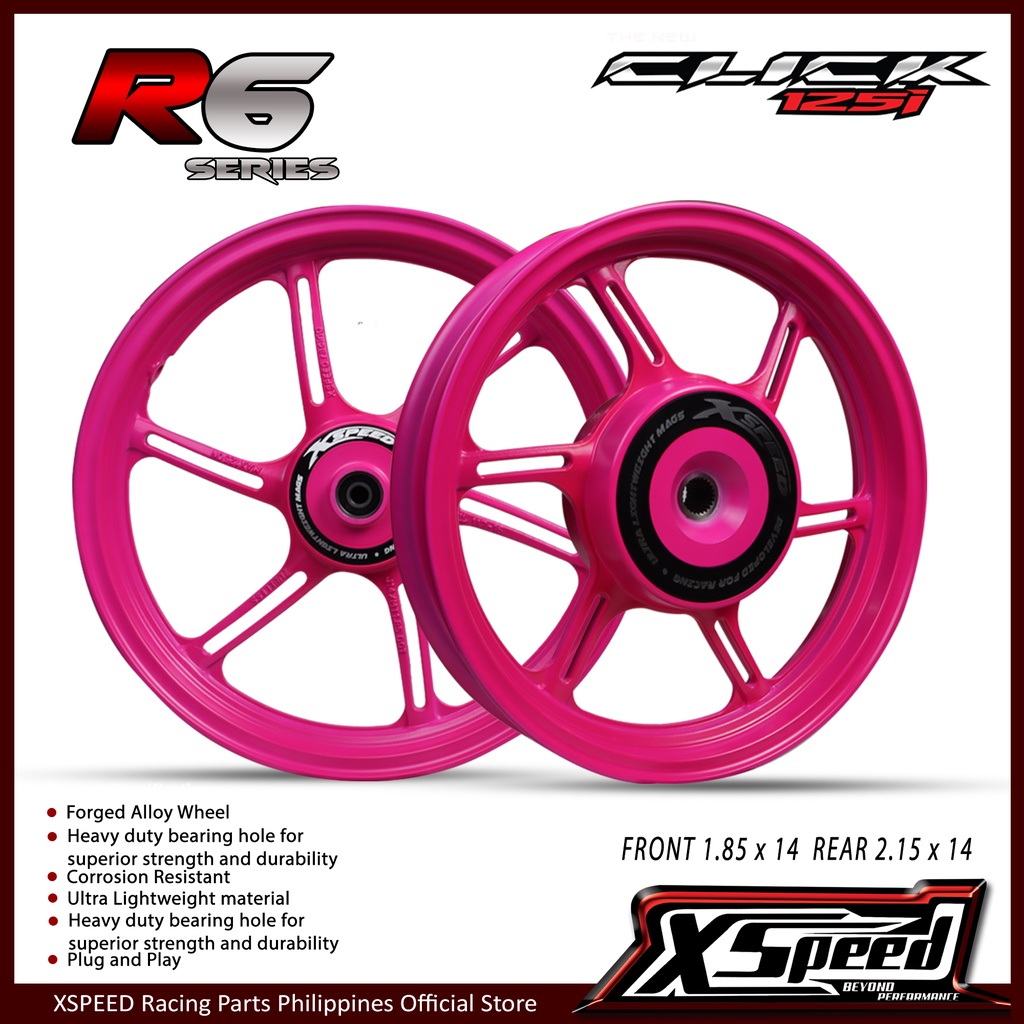XSPEED Mags R6 for Honda Click 125/150 Ultra Lightweight Mags 6 Spokes ...