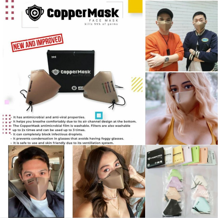AUTHENTIC Copper Mask Version 2.0 Face Mask For Kids And Adult ...