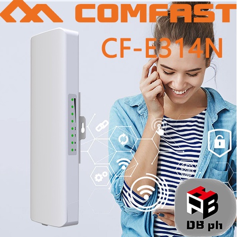 Comfast CF-E314N V2 10km Long Range Bridge 2.4GHz Outdoor CPE bridge ...