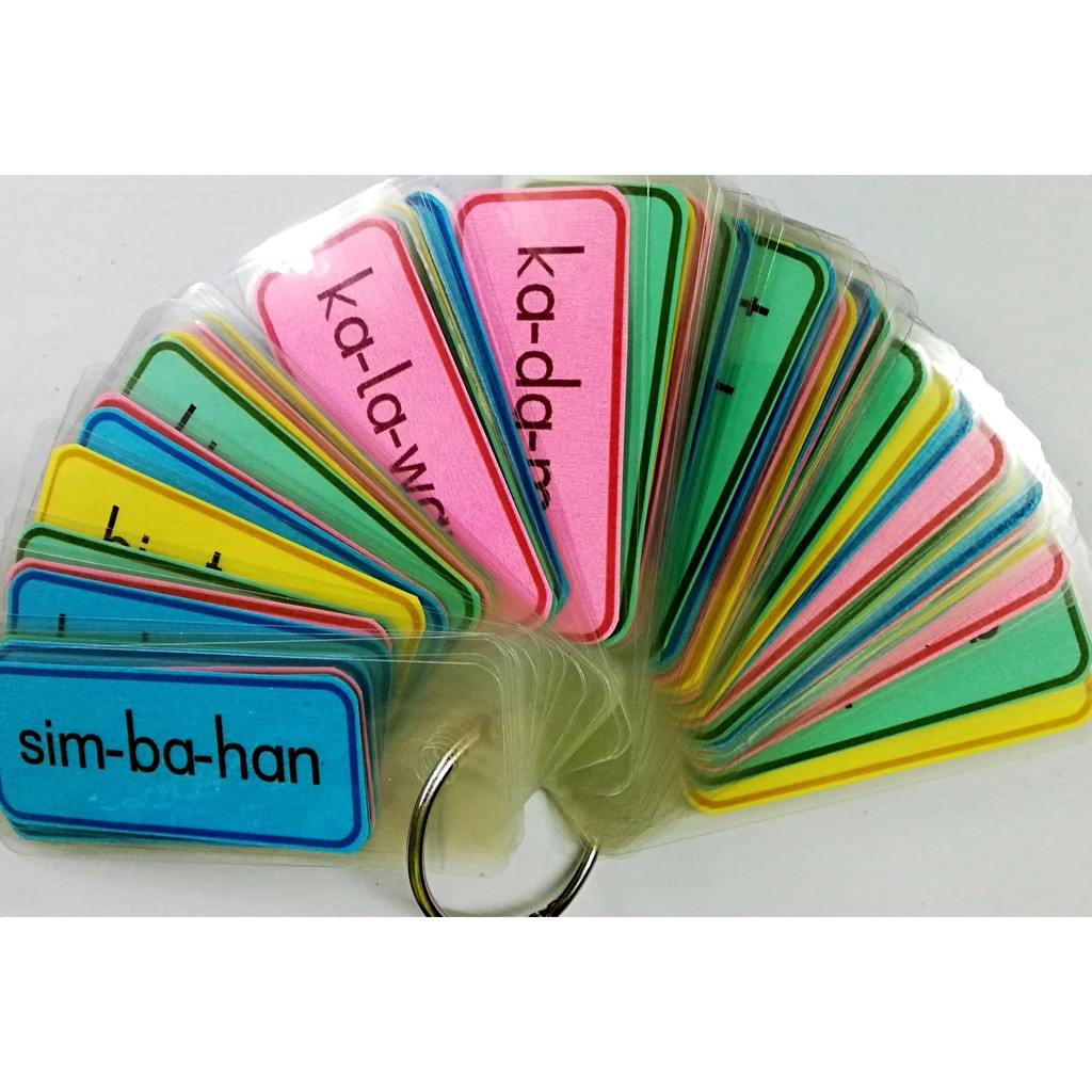 ABAKADA 100 salita gabay sa pagbasa flashcards 2 INCHES X 3 INCHES ...
