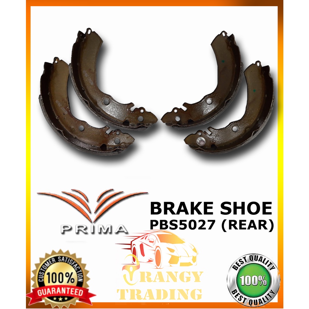 BRAKE SHOE PRIMA PBS5027 (REAR) For TOYOTA AVANZA (2007-2021) | Shopee ...