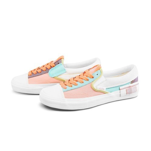 Vans Slip-on Cut And Paste 'white Pastel " | BeeCost
