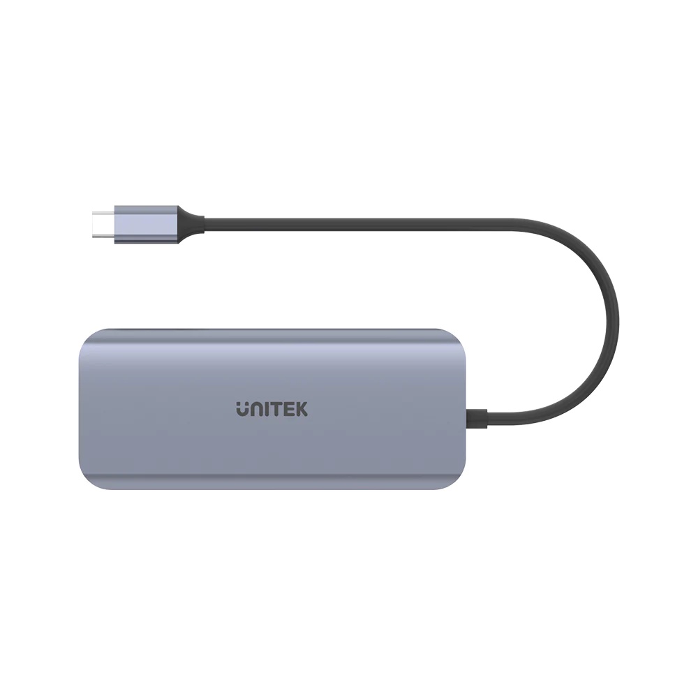 UNITEK D1026B 9-In-1 USB-C Ethernet Hub With Dual Monitor, 100W Power ...