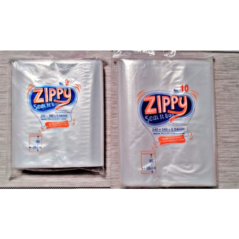 Resealable Plastic Bag #0, #8, #9 & #10 (Zippy) Approx 100 pcs/pack ...