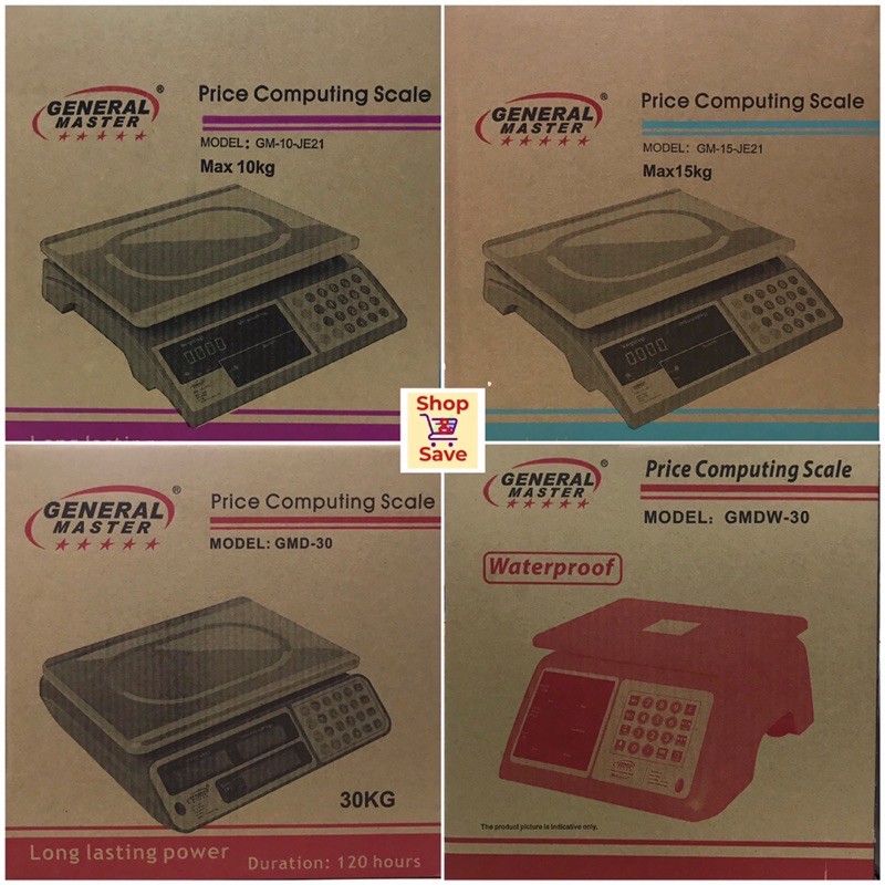 ORIGINAL GENERAL MASTER / DIGITAL SCALE / TIMBANGAN / PRICE COMPUTING ...