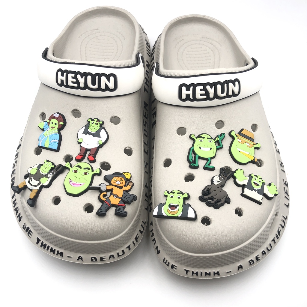 Shrek design Jibbitz crocs shoes accessories buckle Charms Clogs Pins ...