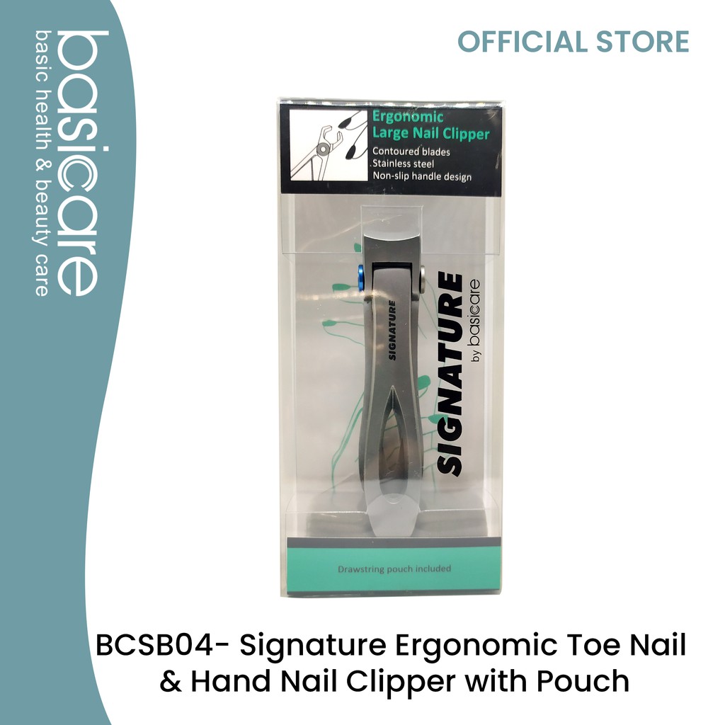 Basicare Signature Ergonomic Toe Nail Clipper And Hand Nail Clipper ...
