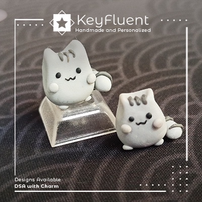 Pusheen Polymer Clay Charm DSA Profile Artisan Keycap | Shopee Philippines