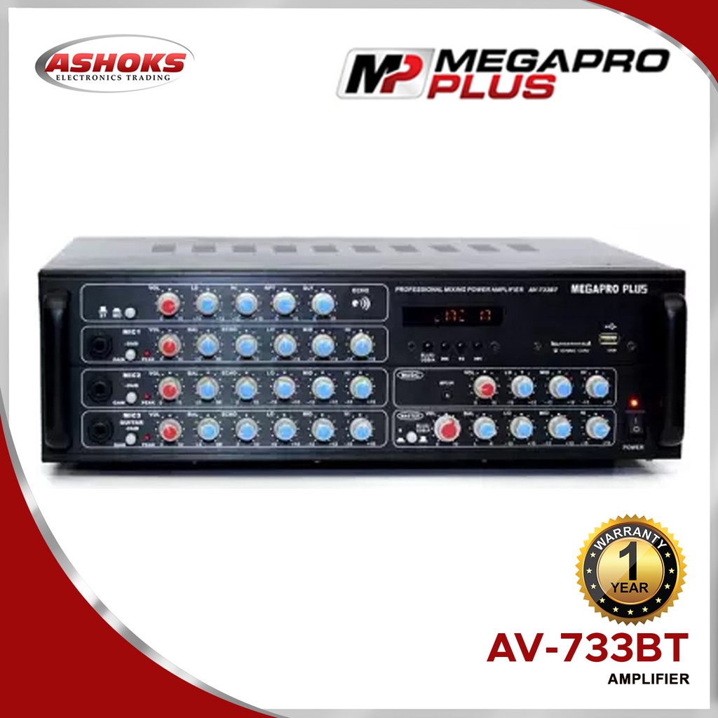Megapro Plus Amplifier AV-733BT / 700W x 2 Amplifier / Megapro Plus ...