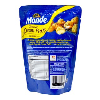 Monde Special Cream Puffs Custard 25g | Shopee Philippines