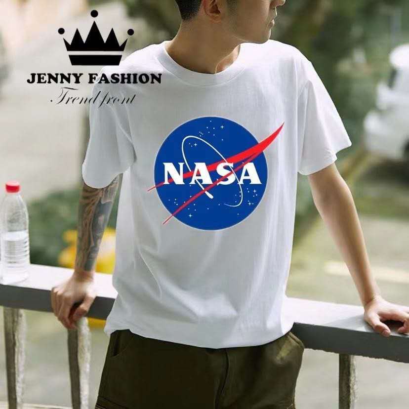 Fashion NASA White round neck T-shirt unisex | Shopee Philippines