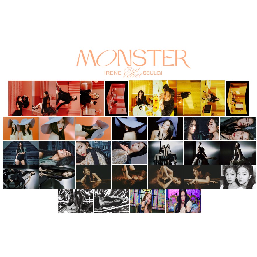 RED VELVET IRENE & SEULGI MONSTER A4 TEASER PHOTO POSTER | Shopee ...