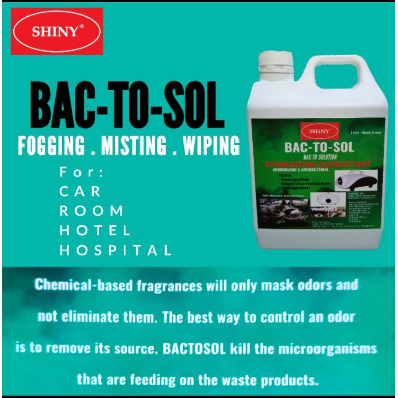 BACTOSOL ATOMIZATION DISINFECTANT FOGGING, MISTING & WIPING SOLITION ...