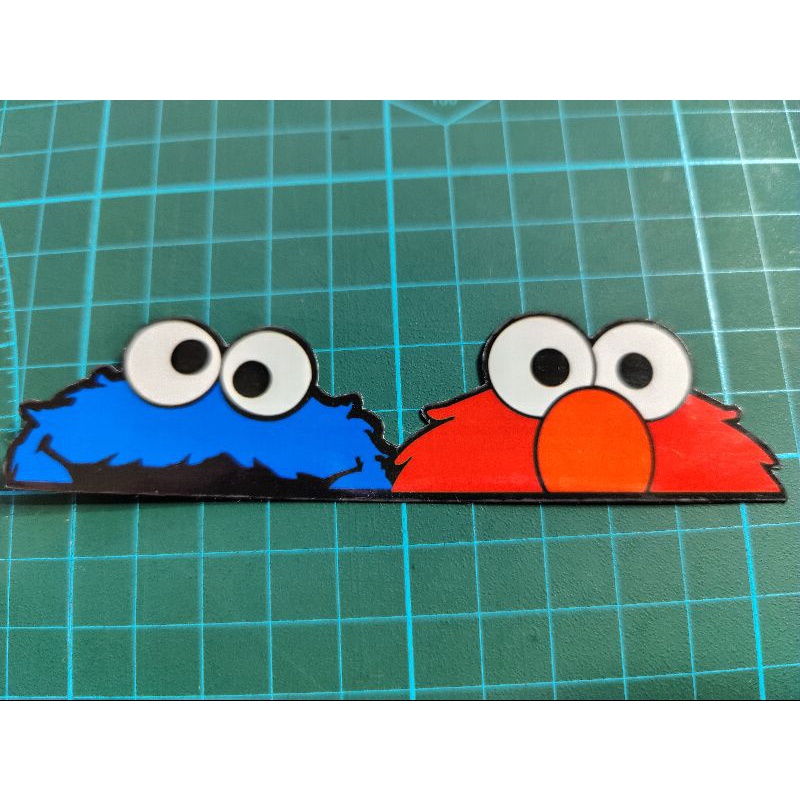 Elmo & Cookie monster vinyl sticker | Shopee Philippines