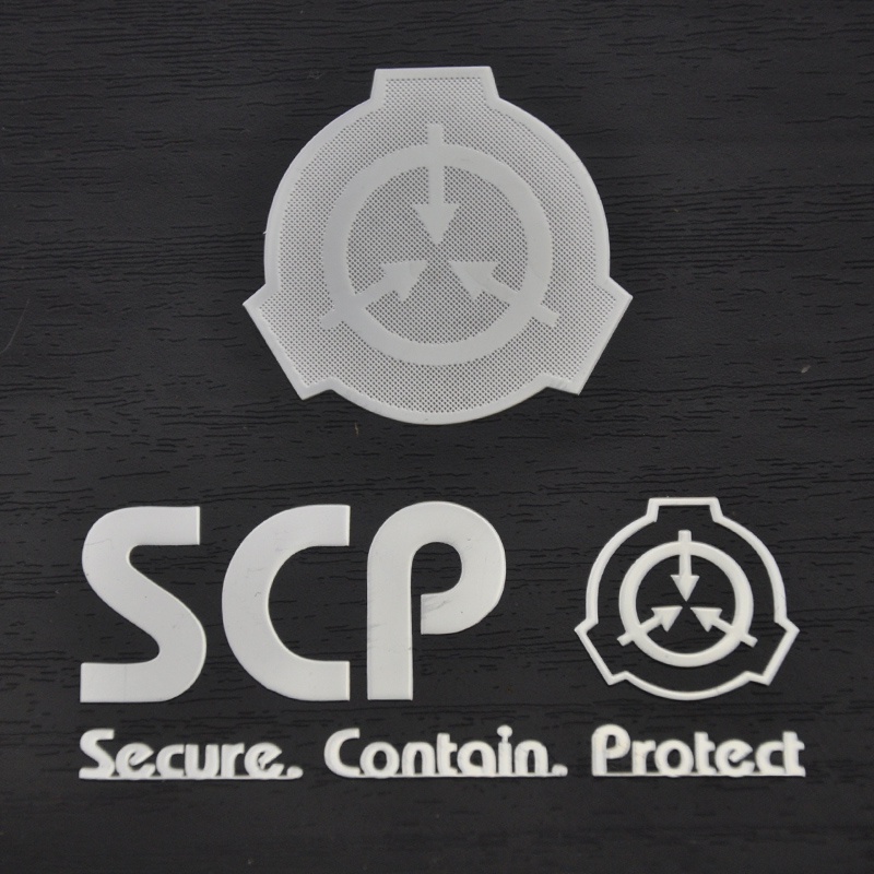 [New Metal Sticker] SCP Foundation Metal Sticker Badge Logo Uniform ...