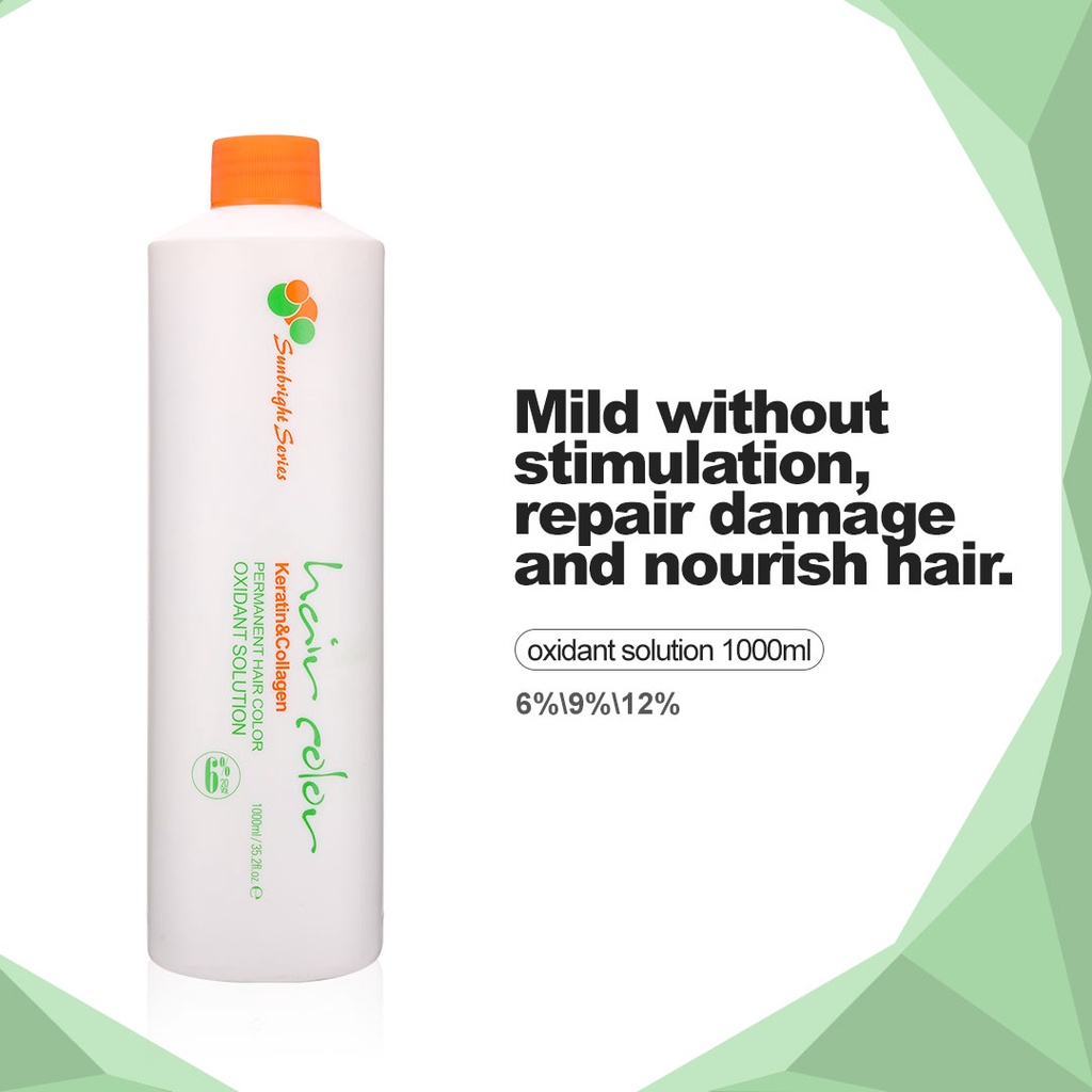 Sunbright Keratin Collagen Oxidizer 1000ml Peroxide Oxidizing Cream for ...