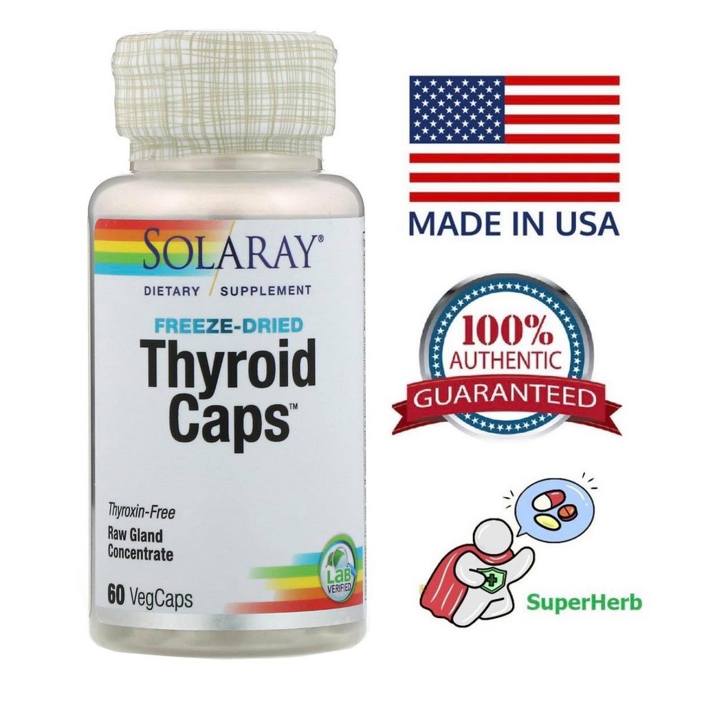 Solaray, Freeze Dried Thyroid Caps, 60 Capsules | Shopee Philippines