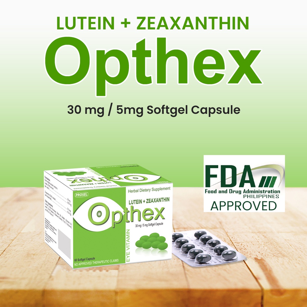 Prosel Opthex Softgel Capsules 60s or per Pad | Shopee Philippines