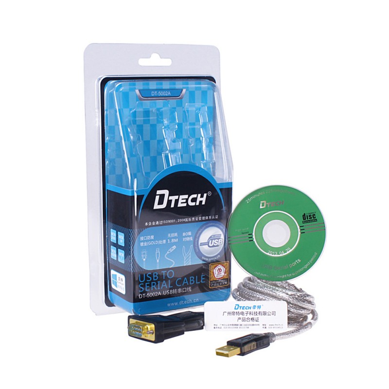 DTECH DT-5002A USB TO SERIAL CABLE | Shopee Philippines