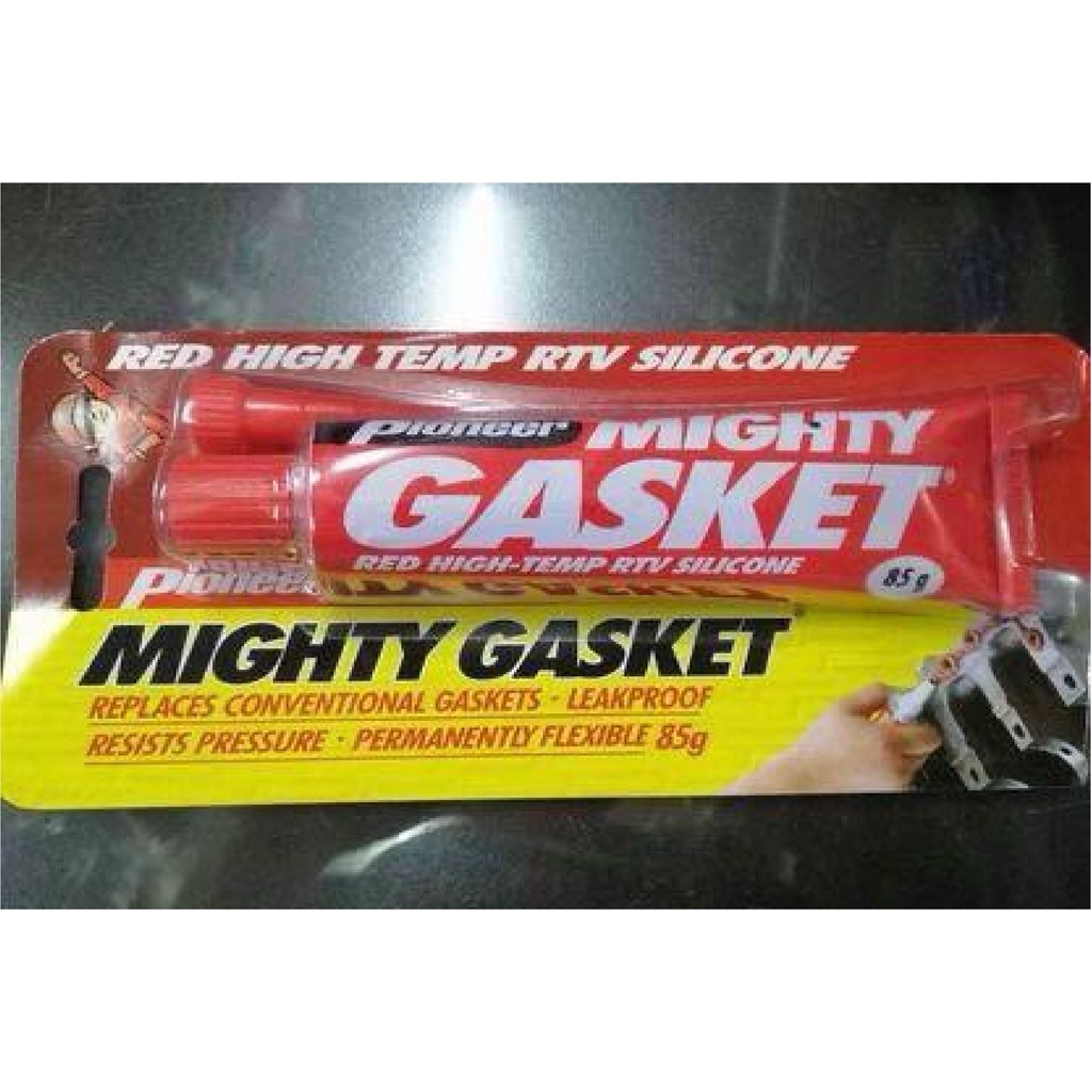 Pioneer Mighty Gasket Hight Temp RTV Silicone Red 85g | Shopee Philippines