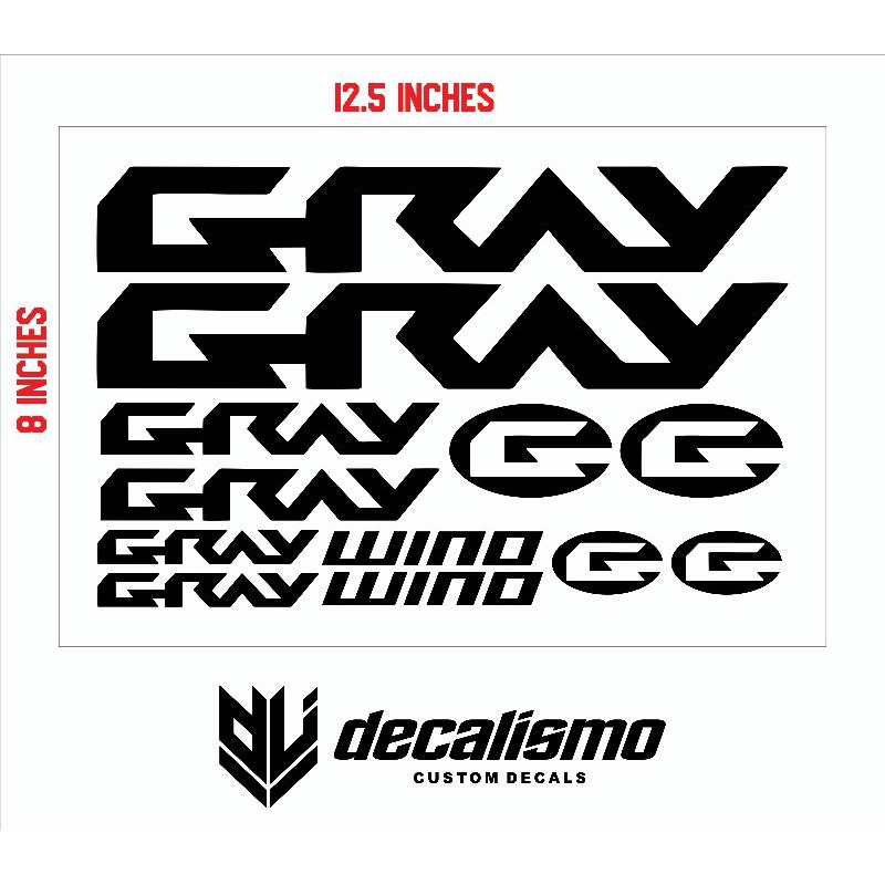 Gray Fixie Decal ( Outdoor&Waterproof ) | Shopee Philippines