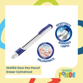 Maped Gom Pen Pencil Eraser Cylindrical with 1 Eraser Included - Refill ...