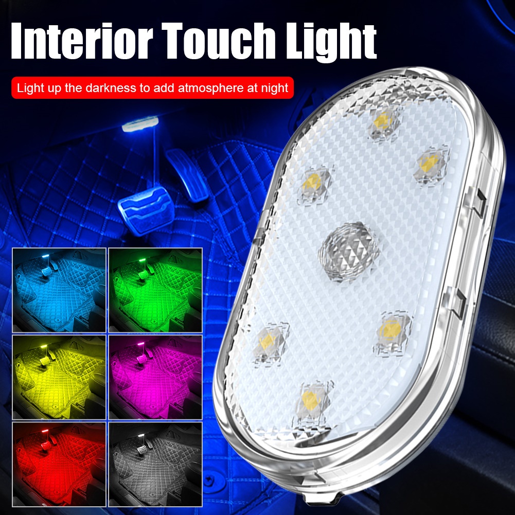 USB MINI Lights Magnetic Touch Light Ceiling Lamp Indoor Car Lighting ...