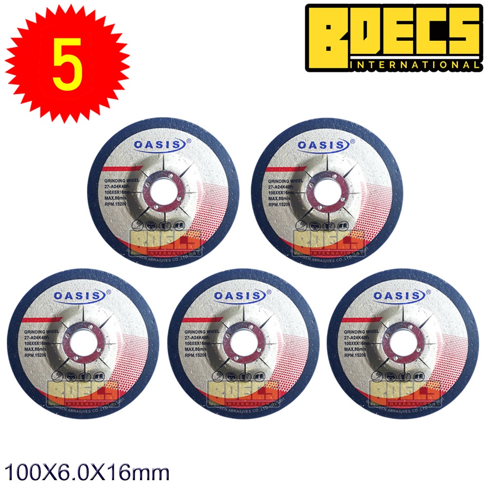Oasis Grinding Disc 4 Inches Heavy Duty (5pcs) | Shopee Philippines
