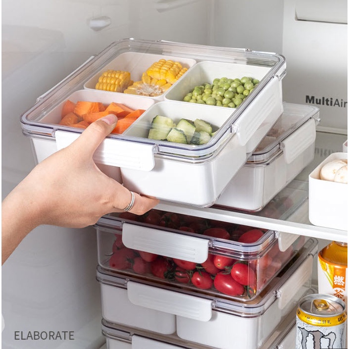 Classy Food Container Fruits Side Dish Tupperware with Removable ...