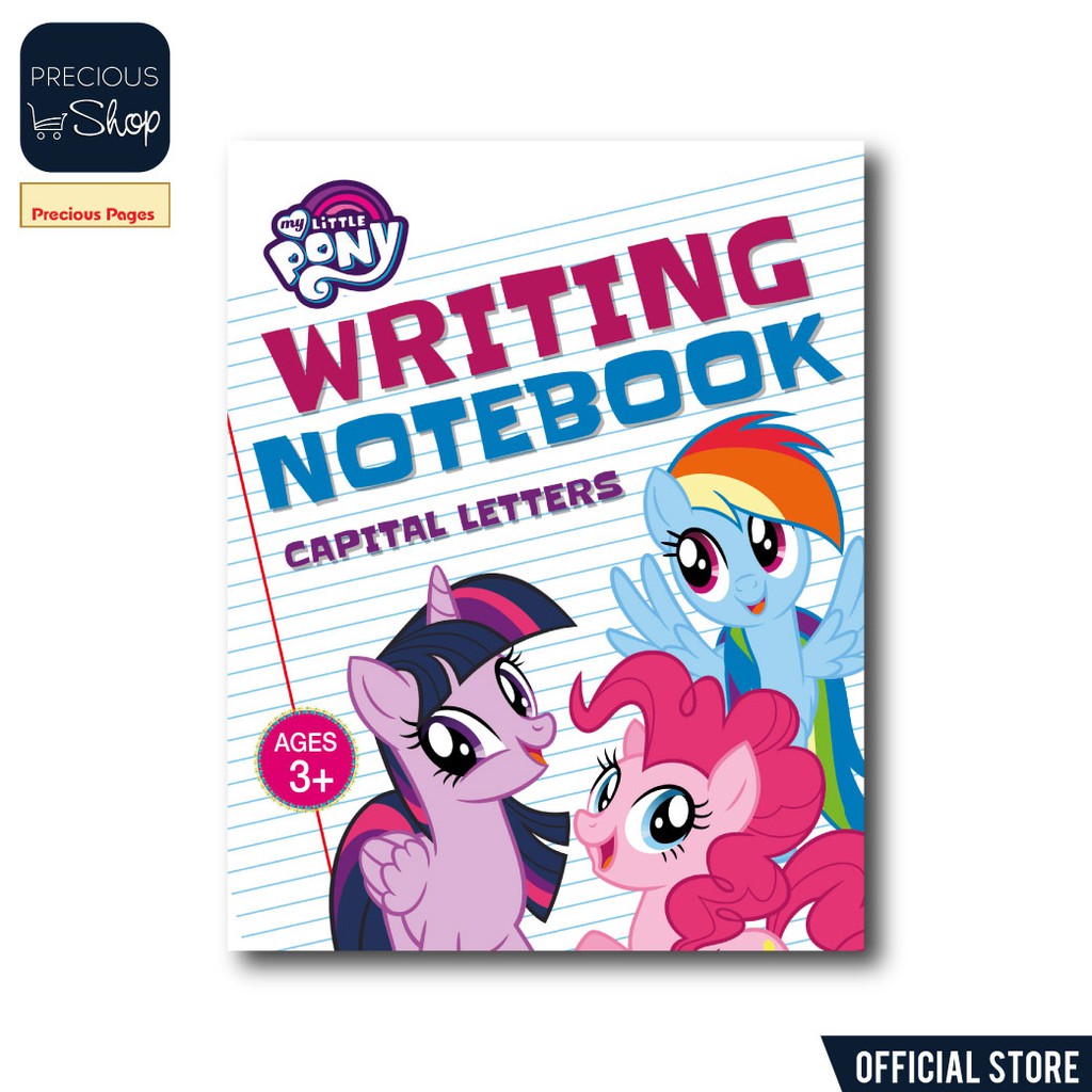 My Little Pony, My Writing Notebook, Capital Letters Ages 3+ | Shopee ...