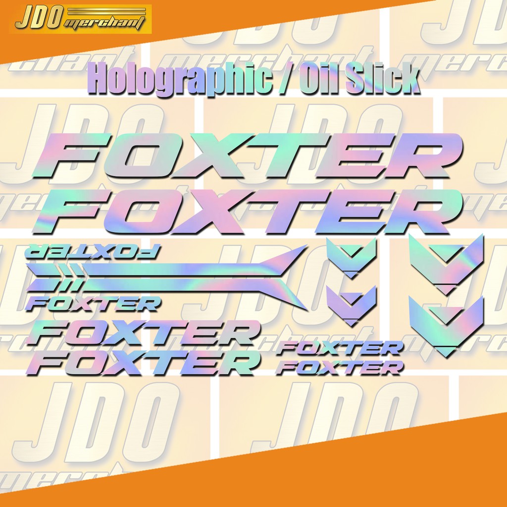 Foxter Oil Slick bike Vinyl Stickers | Shopee Philippines